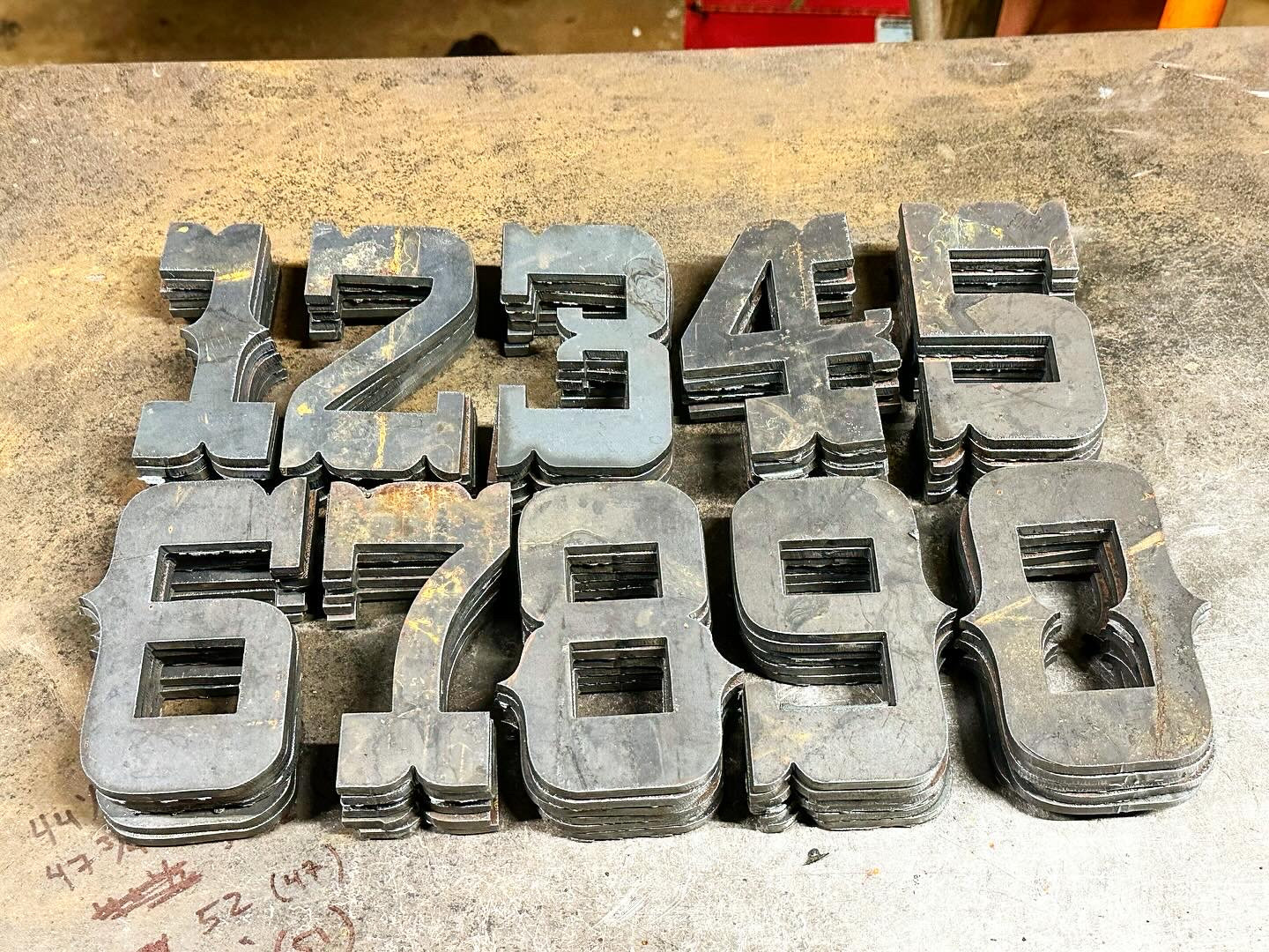 Rustic Western Metal Numbers - Etsy