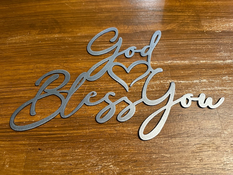 God Bless You Metal - Etsy