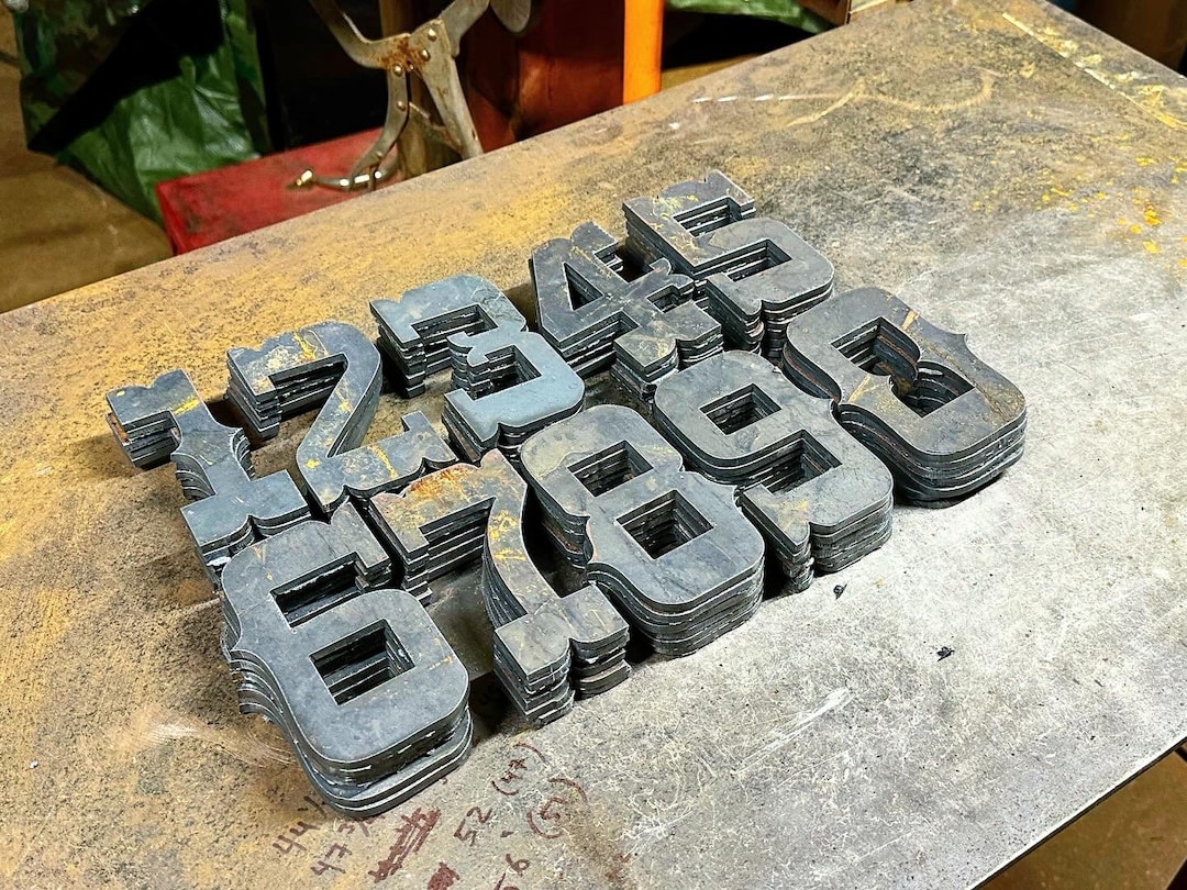 Rustic Western Metal Numbers - Etsy