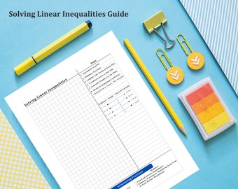 Solving Linear Equations Guide - Etsy