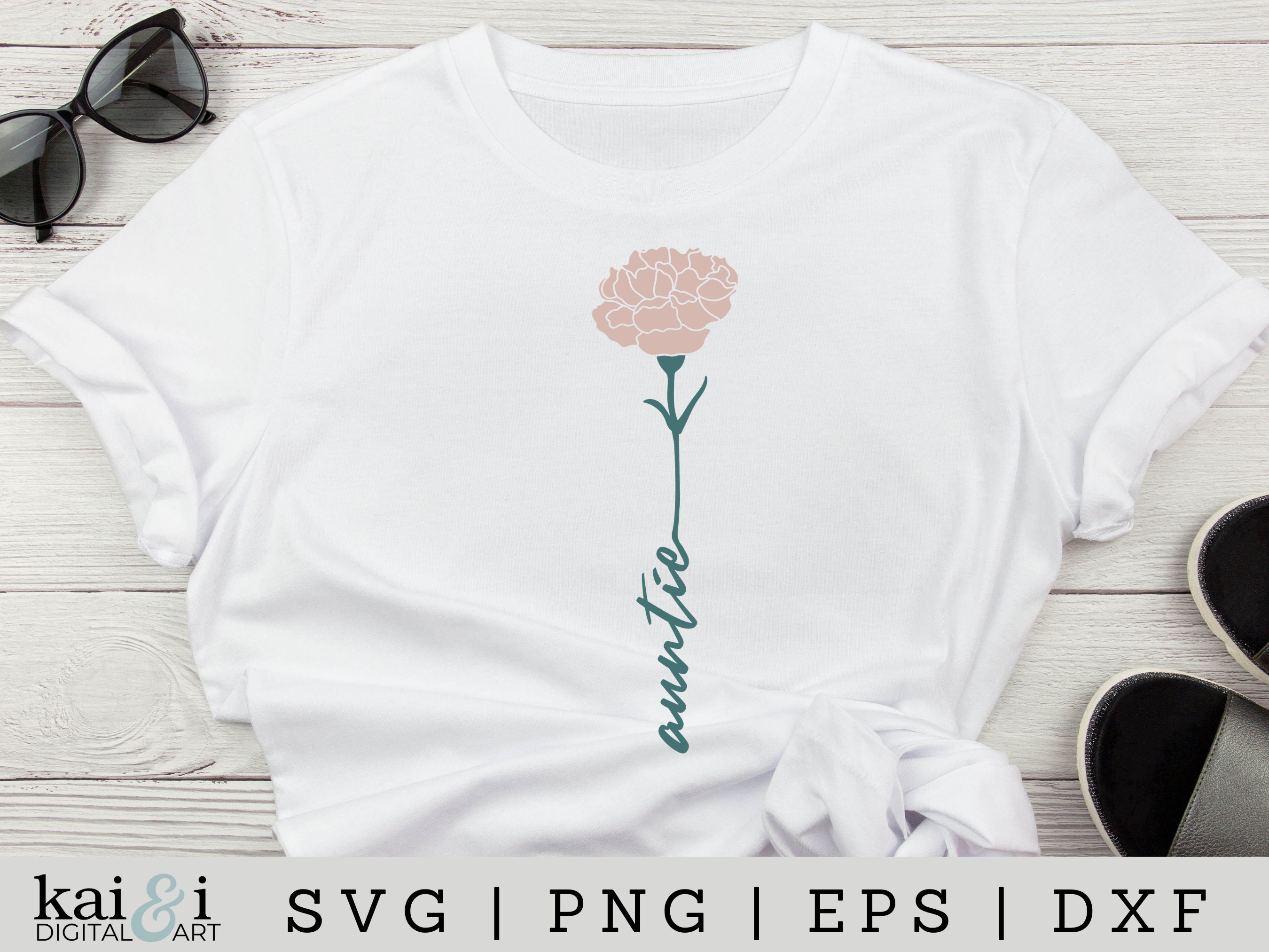 Carnation January Birth Flower Svg Birth Month Svg Birth - Etsy