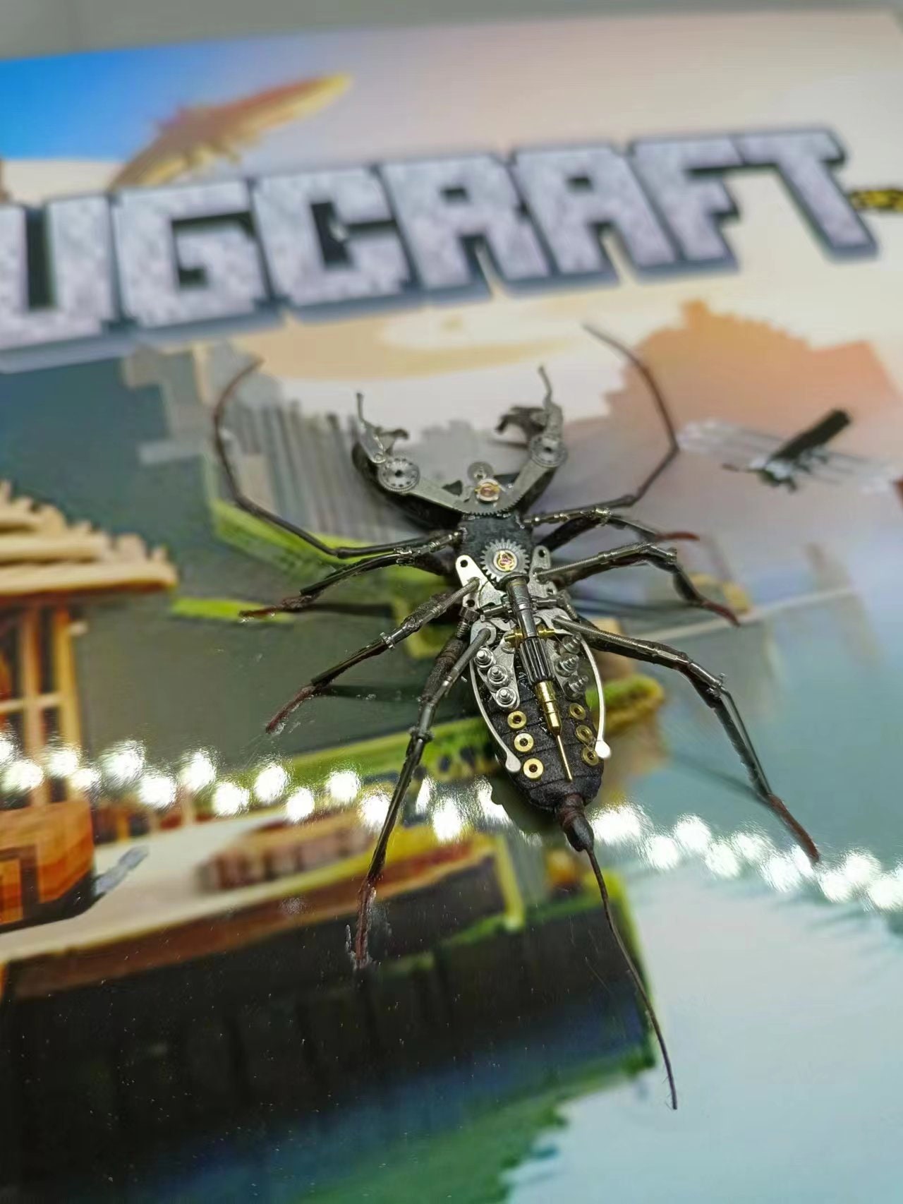 30 Bugcraft Meme Steampunkbugs Bio Mechanical REAL Whitetail Scorpion Sculpture Frame Art ...