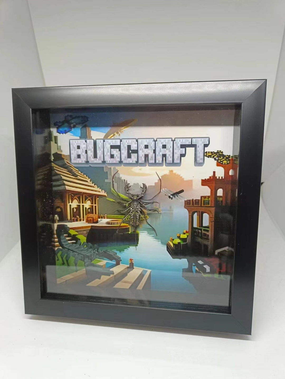 30 Bugcraft Meme Steampunkbugs Bio Mechanical REAL Whitetail Scorpion Sculpture Frame Art ...