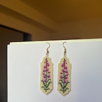 Fireweed Brickstitch Earring Pattern - Etsy
