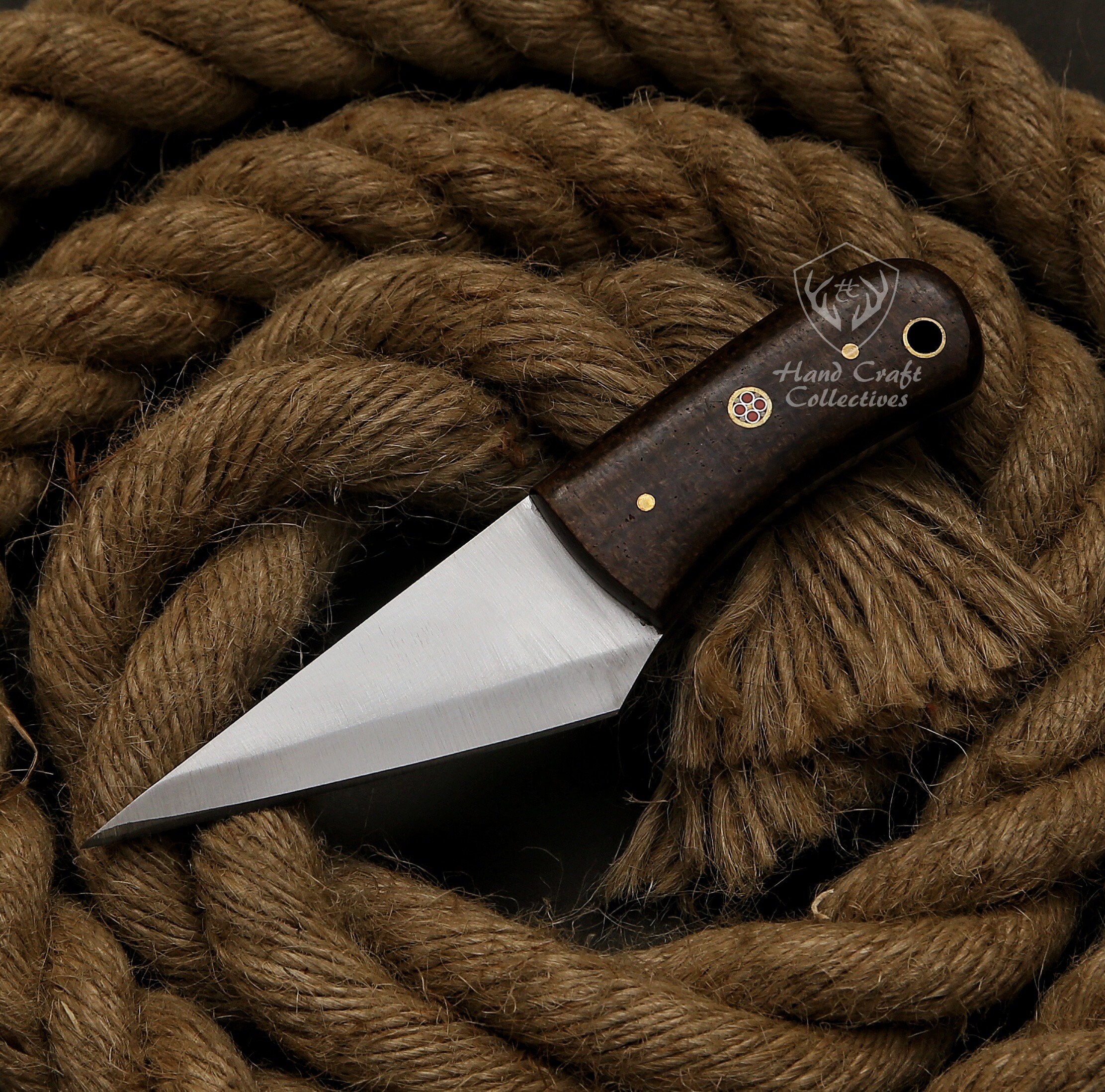 Handmade D2 Steel Kiridashi Utility Knife , Steel Neck Knife, Kiridashi ...