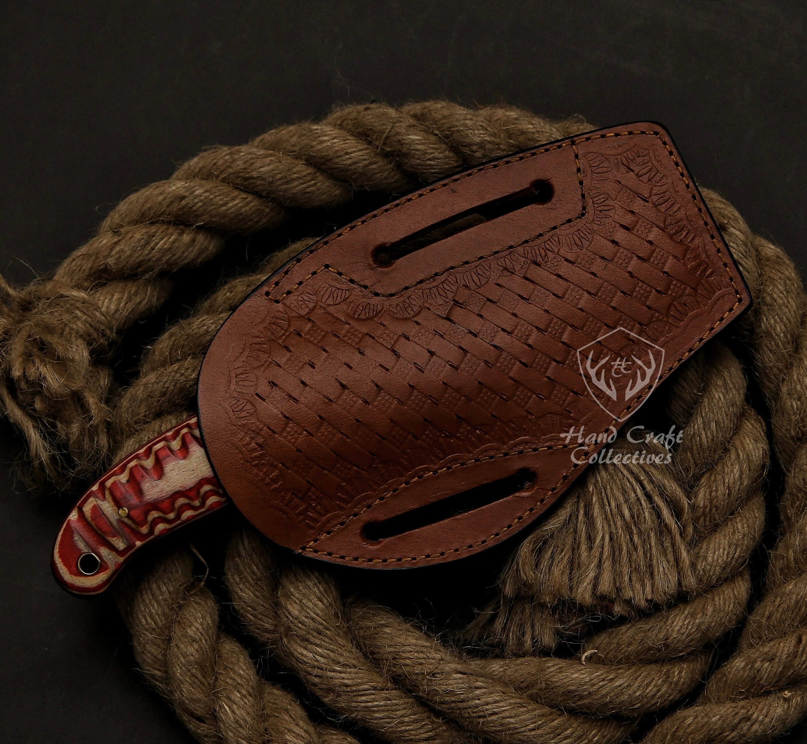 8custom Handmade Damascus Steel Cow Bull Cutter Knife With Exotic Wood ...