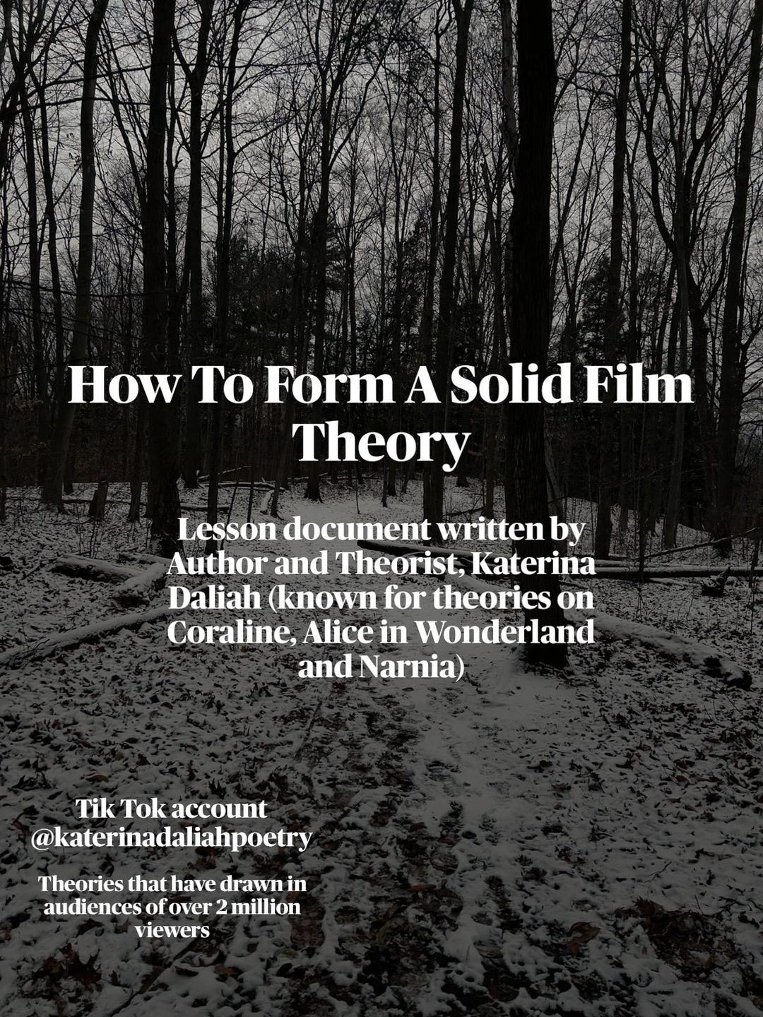 How to Form A Solid Film Theory - Etsy