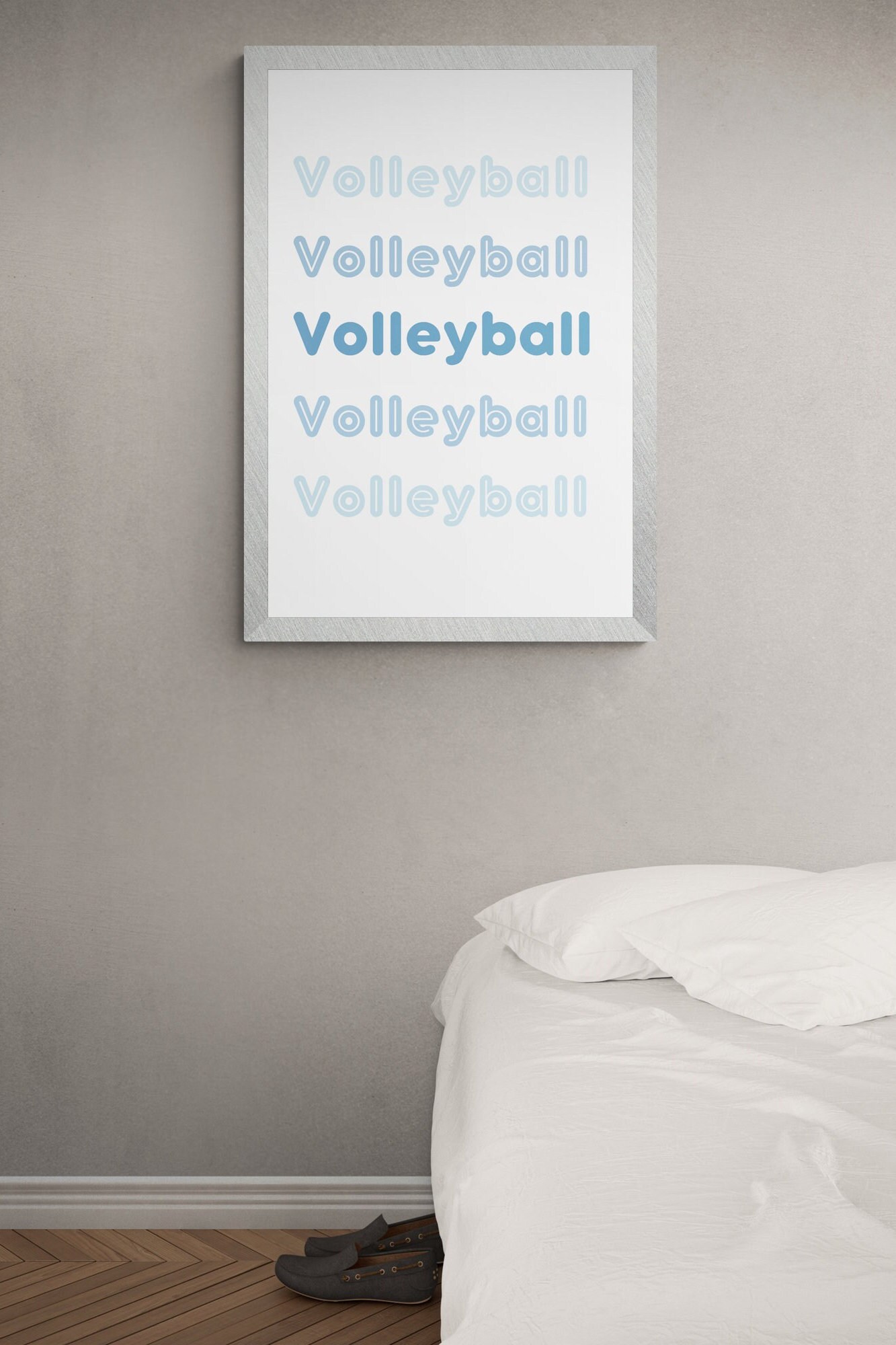 Volleyball Decor for Girls Room Girls Room Wall Art Blue - Etsy