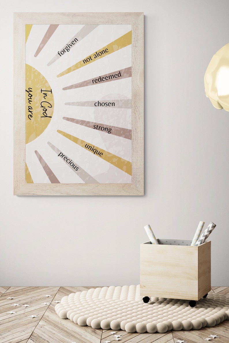 Encouraging Wall Decor for Girls, Uplifting Christian Decor, Girls ...