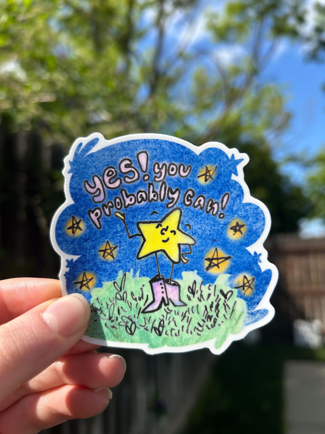 Star's "yes! You Probably Can!" - Vinyl Stickers - Etsy