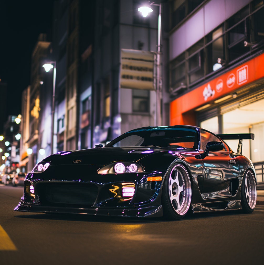 Toyota Mk. IV Supra in Nighttime Japan 4-pack Digital Wallpaper Set - Etsy