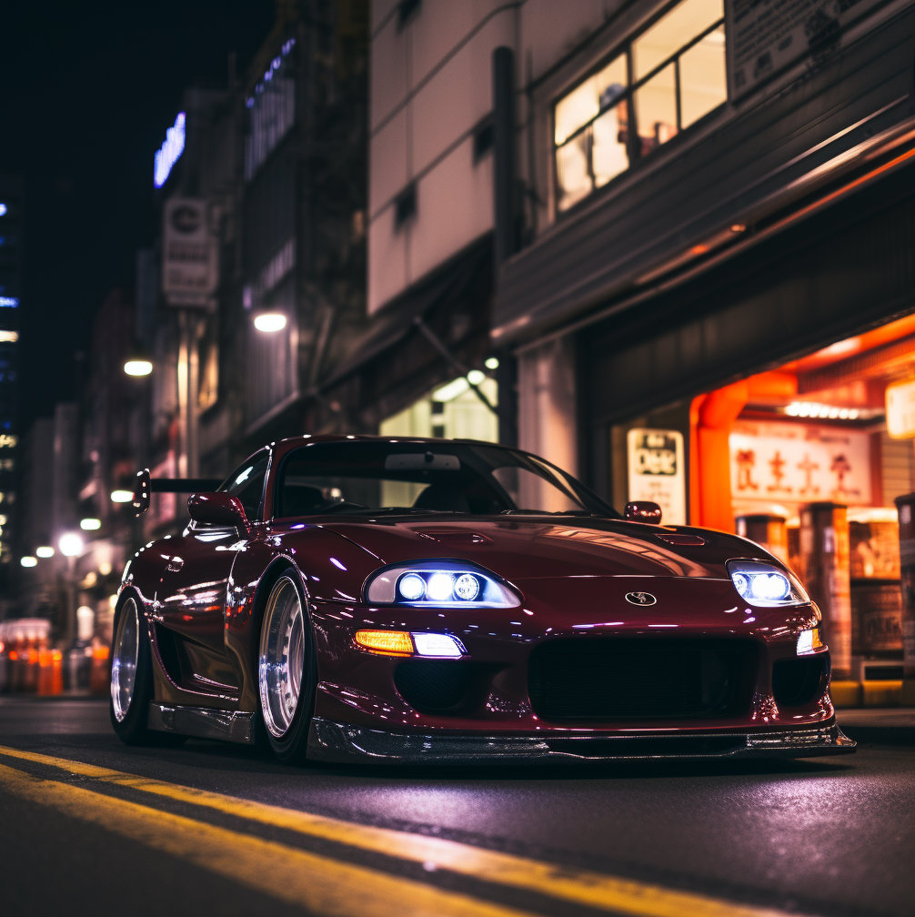 Toyota Mk. IV Supra in Nighttime Japan 4-pack Digital Wallpaper Set - Etsy