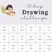 Digital Download 30 Day Drawing Challenge for Kids - Etsy