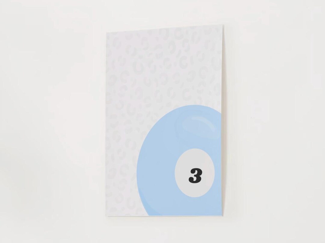 BLUE POOL BALL - Etsy