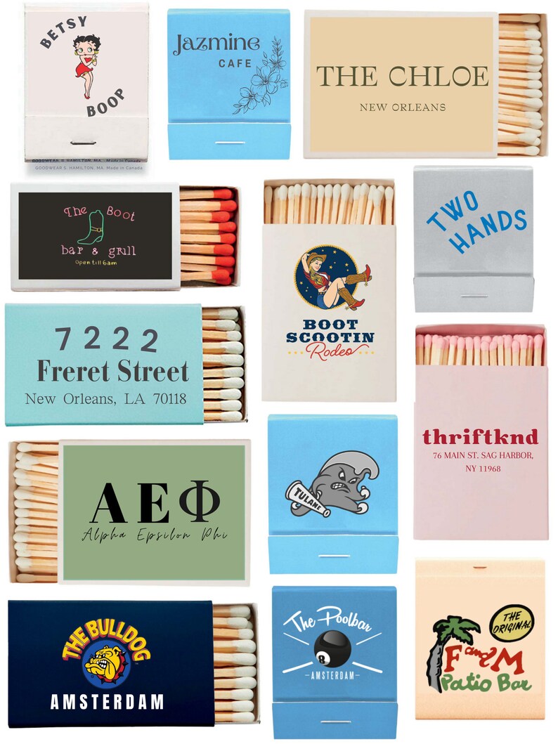 MATCHBOX TEMPLATE - Etsy