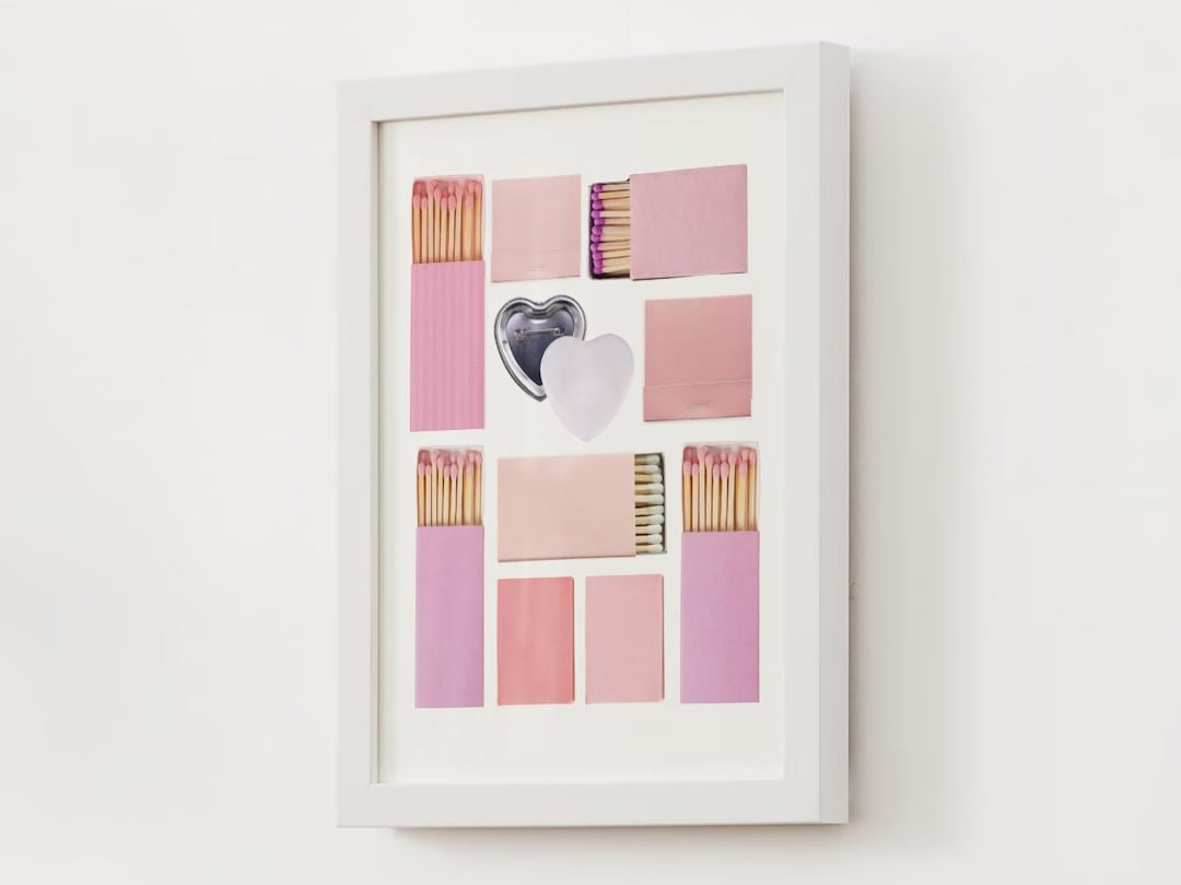 PINK MATCHBOOK TEMPLATE - Etsy