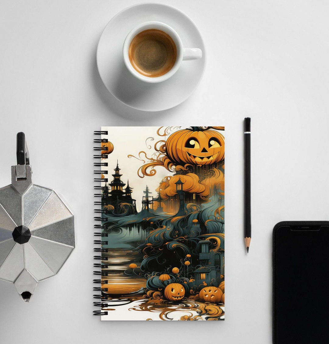 Spiral Notebook Note Journal Halloween Theme Notebook - Etsy