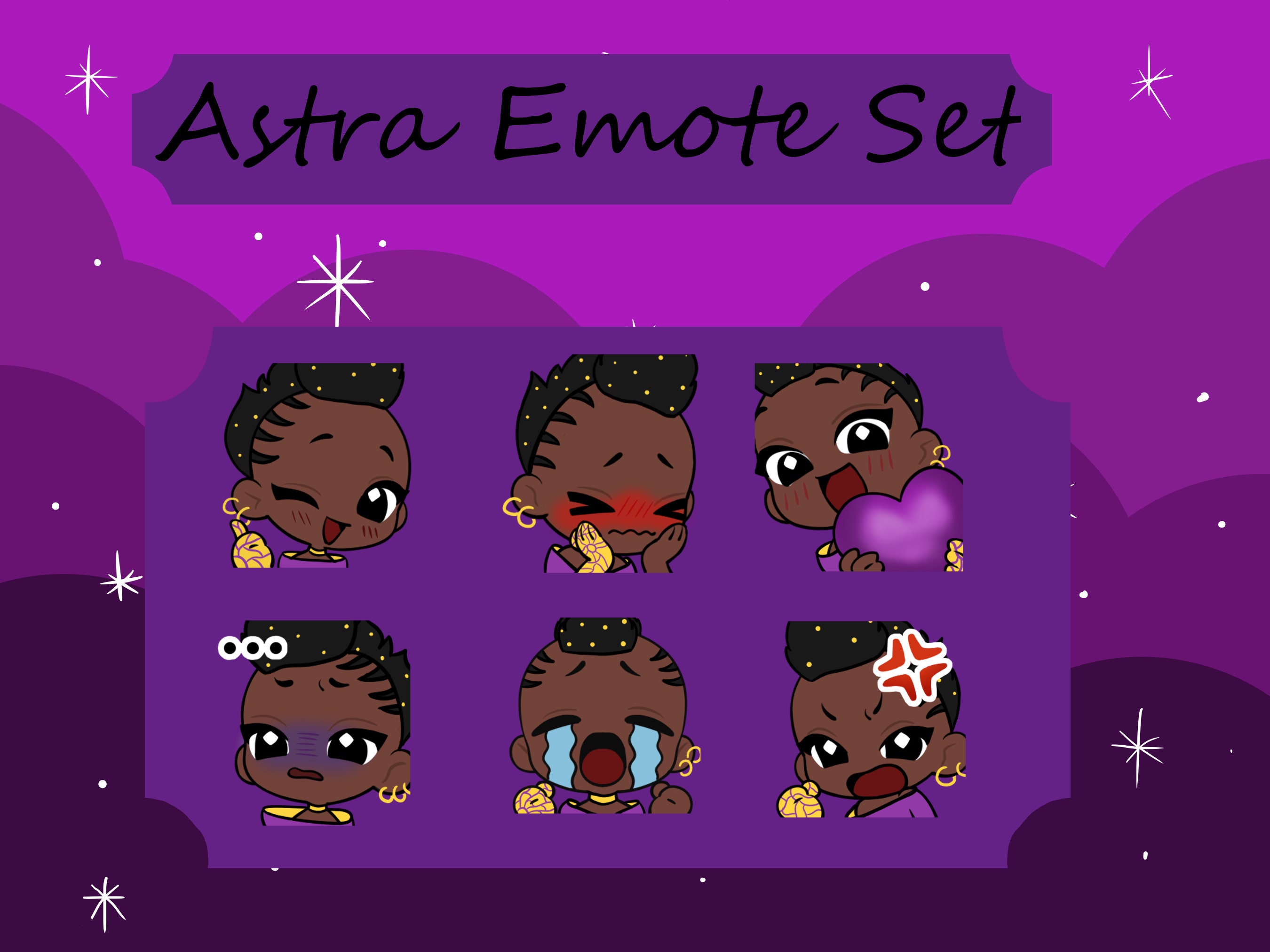 Cute Astra Valorant Twitch Discord Emote, Emote for Stream, Astra ...