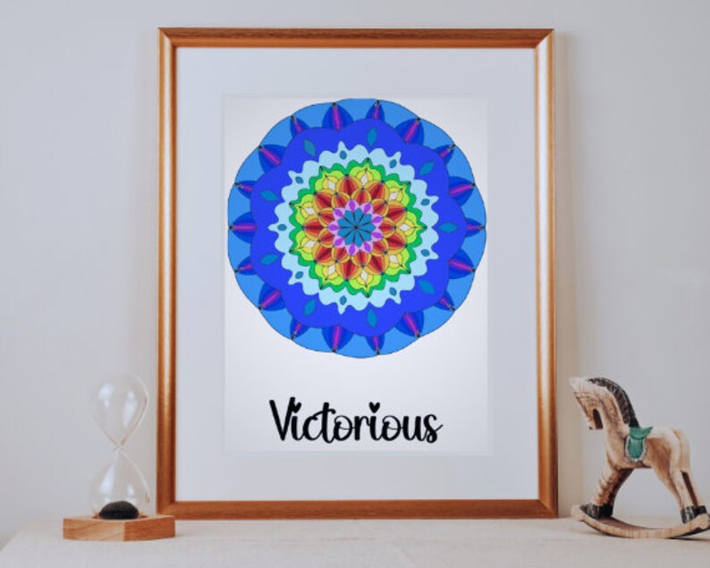 200 Positive Affirmation Cards With Coloring Pages, Printable ...