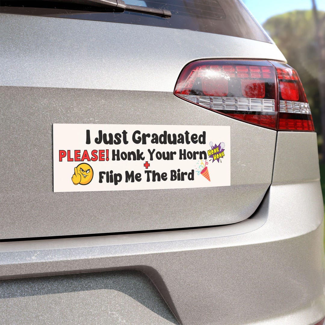 Personalized Removable Bumper Sticker Magnet Gag Gift, Funny Retirement ...