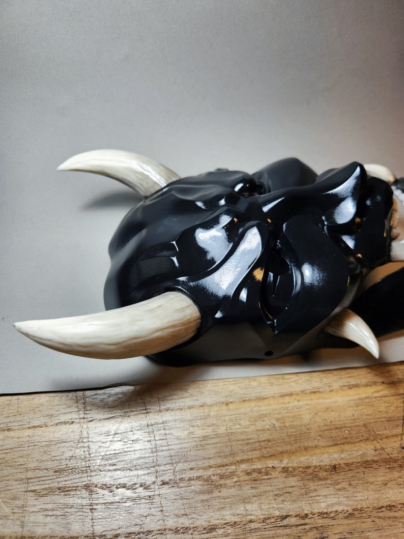 BLACKBONE, Japanese Death God, Oni Demon, Handmade Hannya Mask. - Etsy