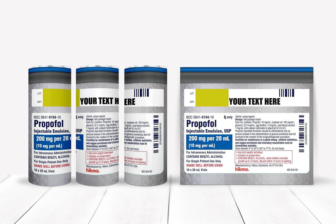 Propofol Sublimation Tumbler Wrap Digital File Includes Moc Ups - Etsy