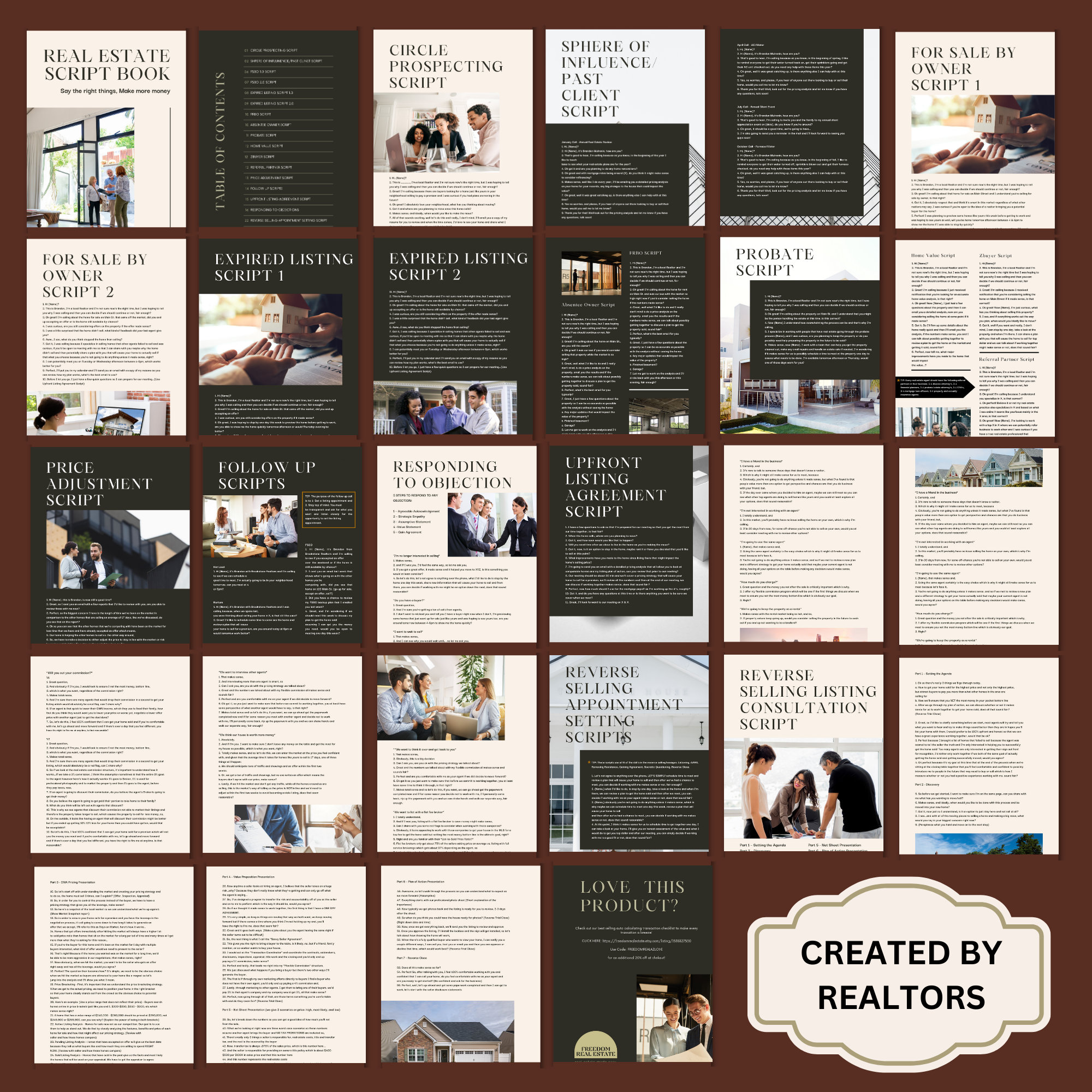 Real Estate Script Book - Realtor Conversation Guide, New Agent Gift ...
