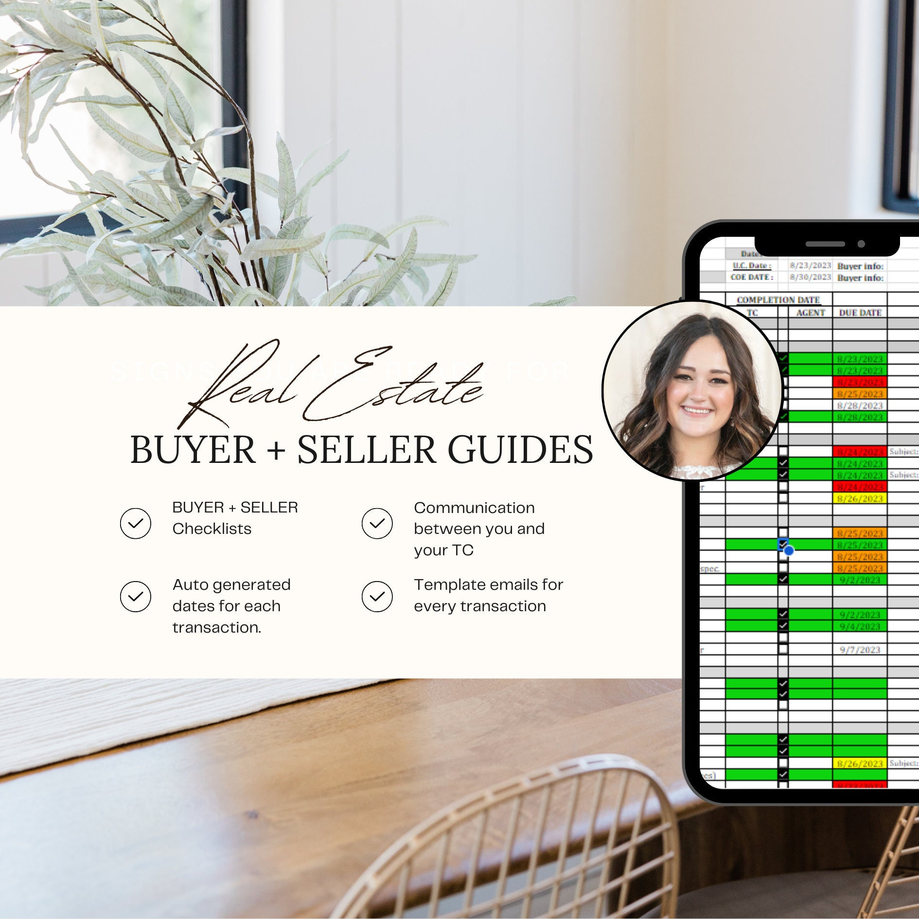 Real Estate Transaction Checklist Seller and Buyer Guide, Transaction ...