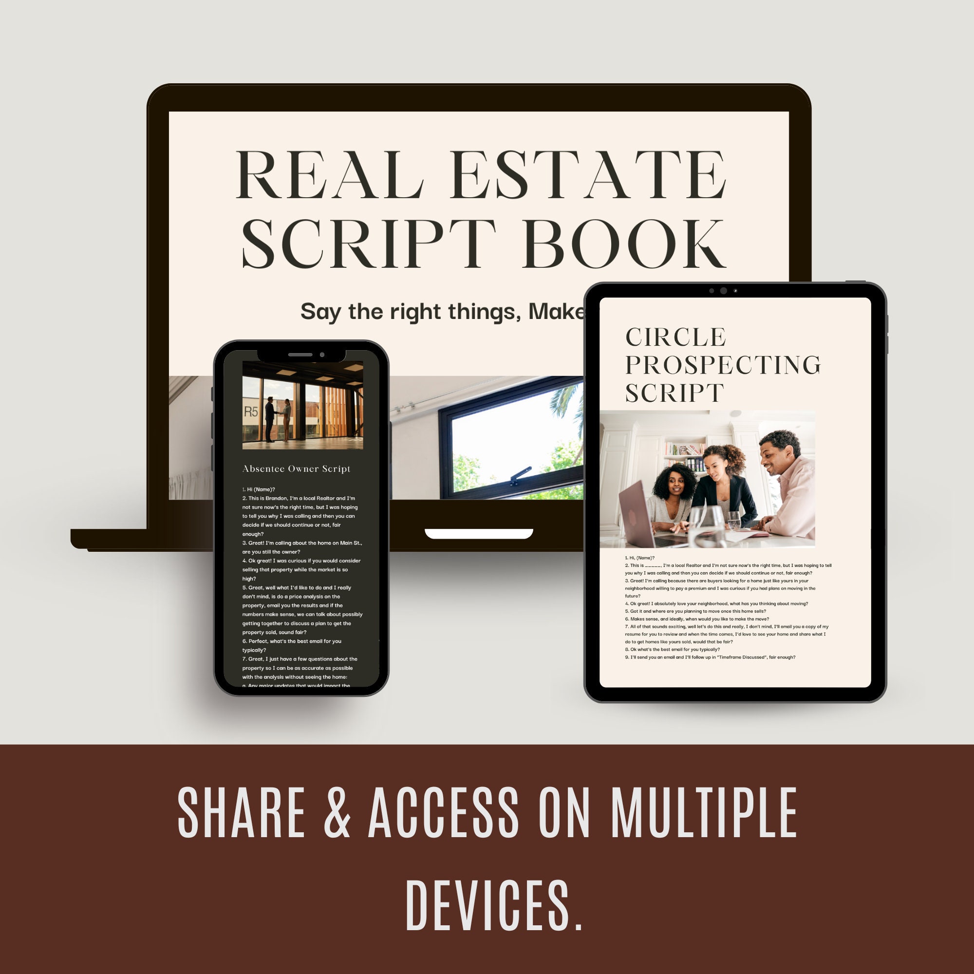 Real Estate Script Book - Realtor Conversation Guide, New Agent Gift, Scripts for New Leads ...