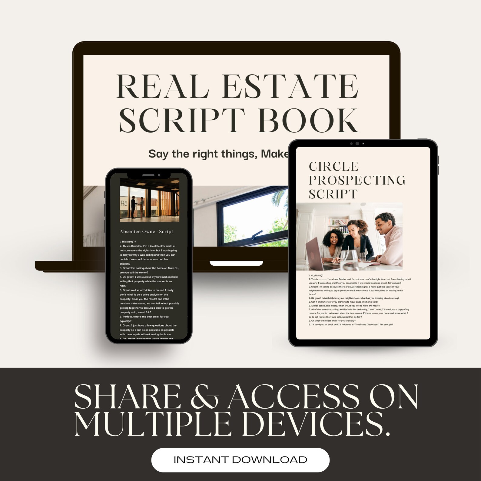 Real Estate Script Book - Realtor Guide, New Agent Gift, Scripts for ...