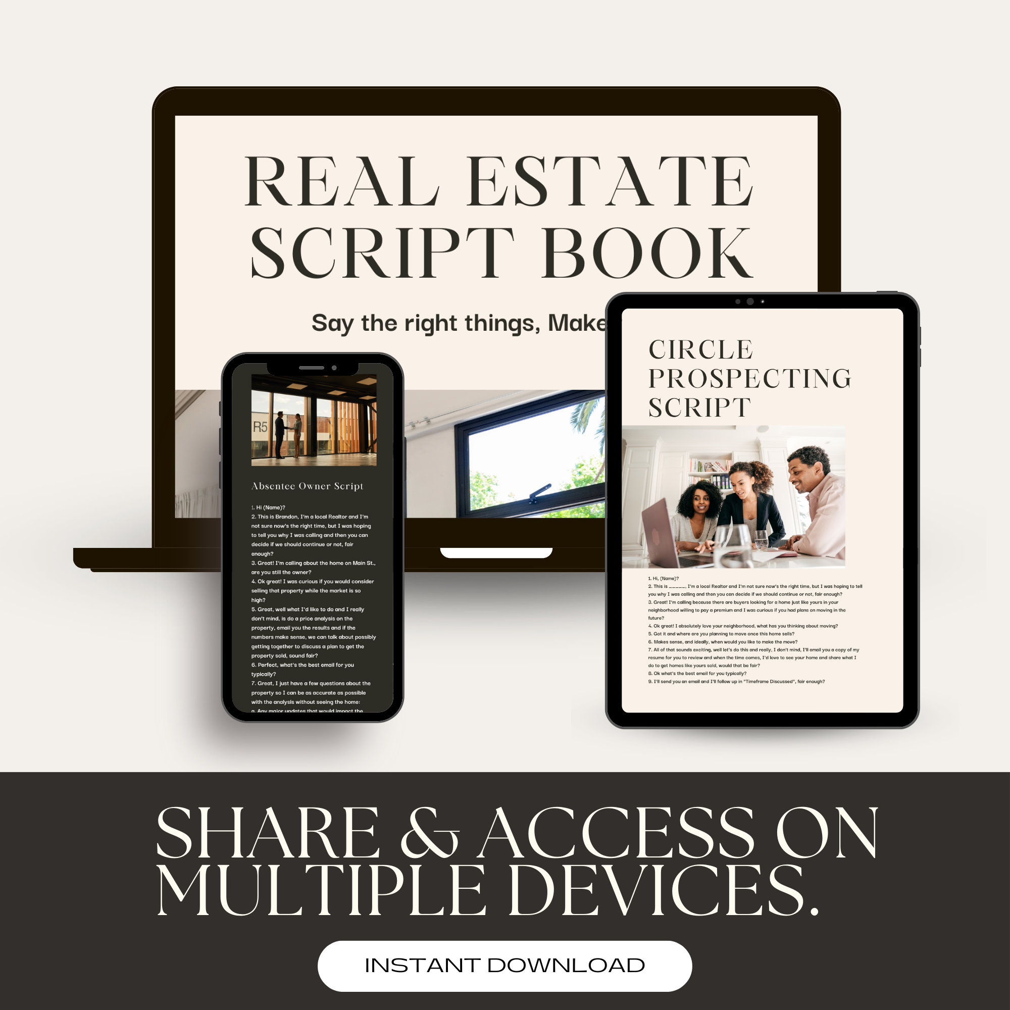 Real Estate Script Book - Realtor Guide, New Agent Gift, Scripts for ...