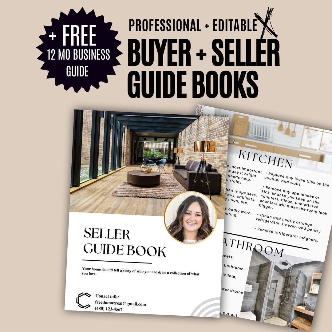 Personalized Buyer and Seller Guide Bundle - Real Estate Buyer Packet ...