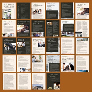 Real Estate Script Book - Realtor Guide, New Agent Gift, Scripts for ...