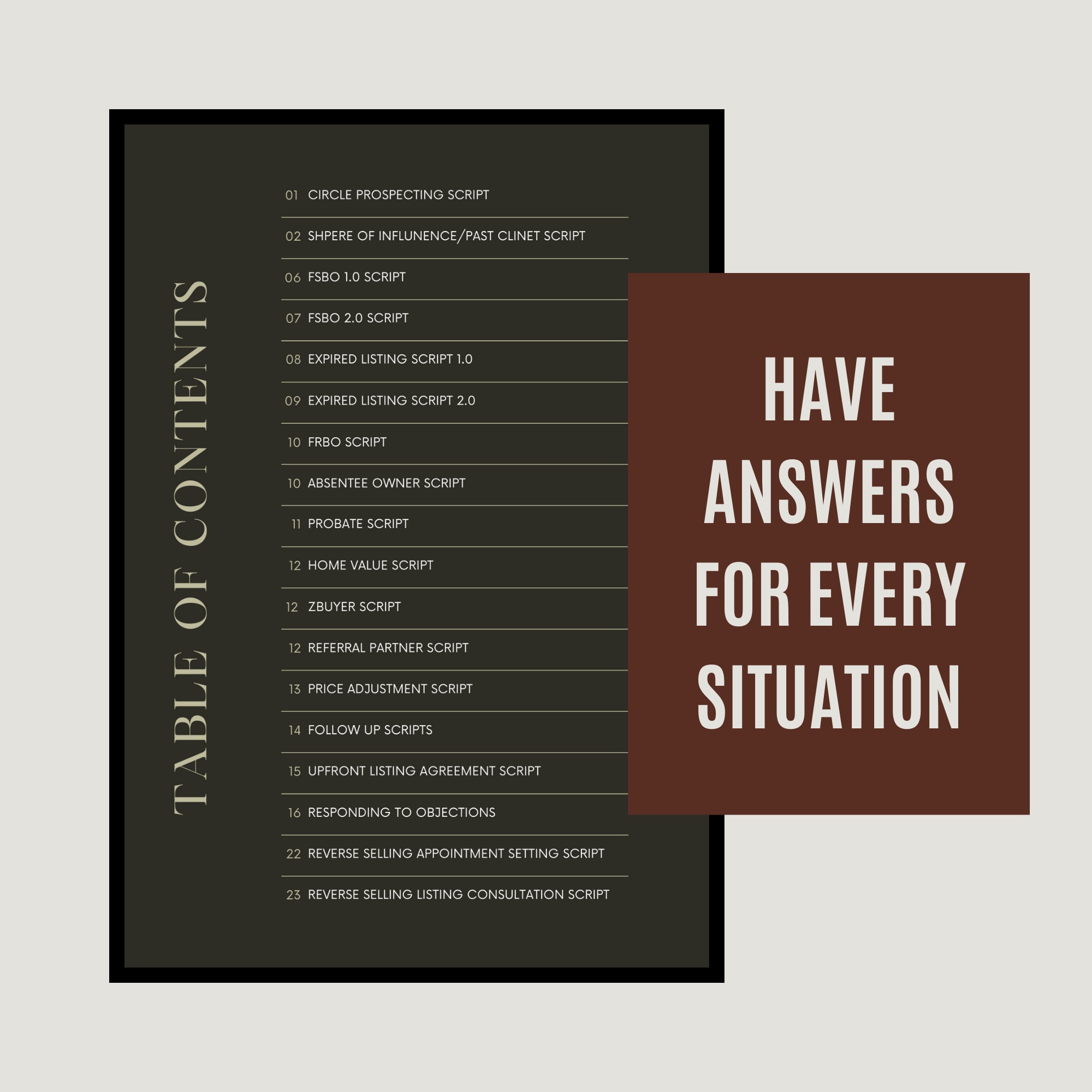 Real Estate Script Book - Realtor Conversation Guide, New Agent Gift ...