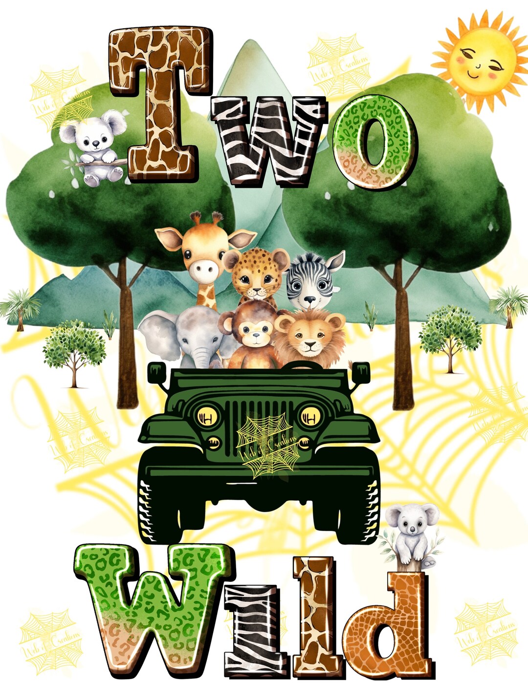 Two Wild Png, Two Wild Safari Png, PNG, Safari, Two Wild - Etsy