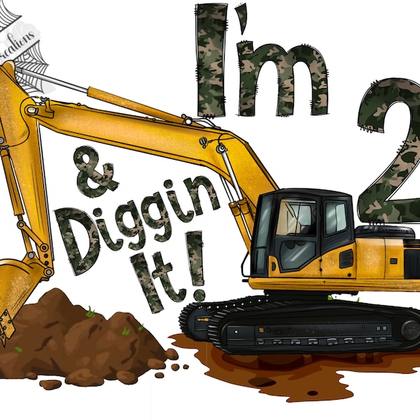 Im 3 and Digging It Svg - Etsy