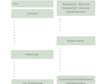 Planner Weekly to Do List PDF Template- Psychologist - Therapist ...