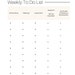 Planner Weekly to Do List PDF Template- Psychologist - Therapist ...