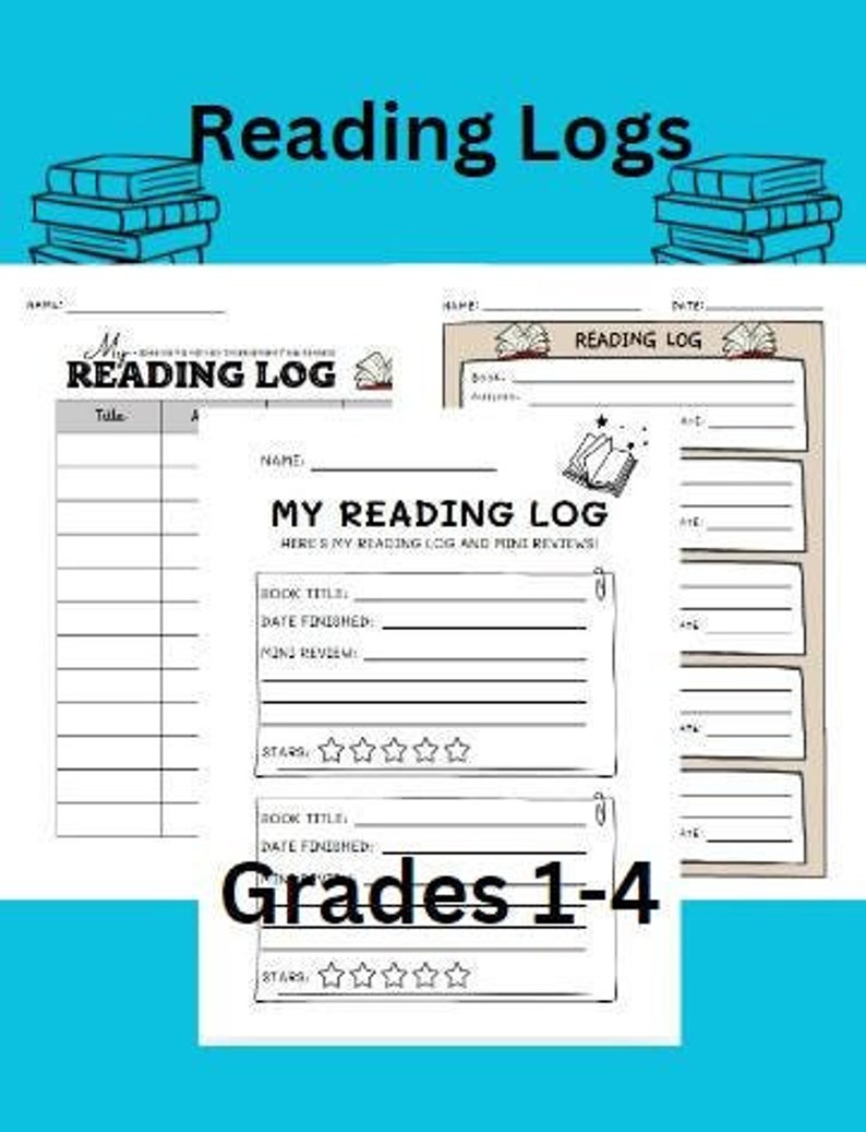 Printable Reading Logs - Etsy