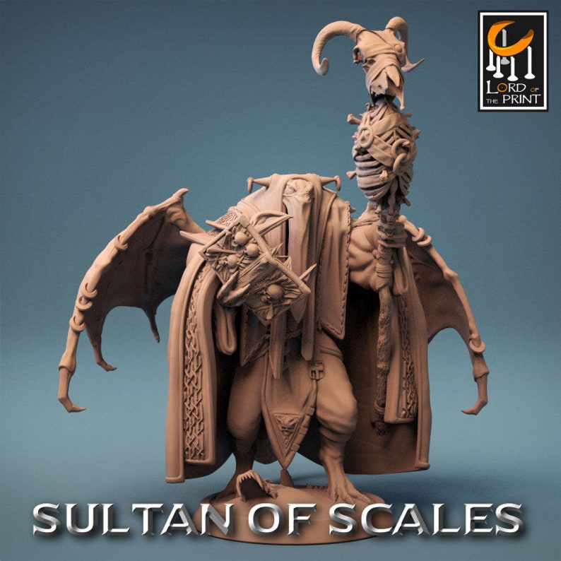 Dragonborn Necromancer Sultan of Scales by Lord of the Print fantasy ...