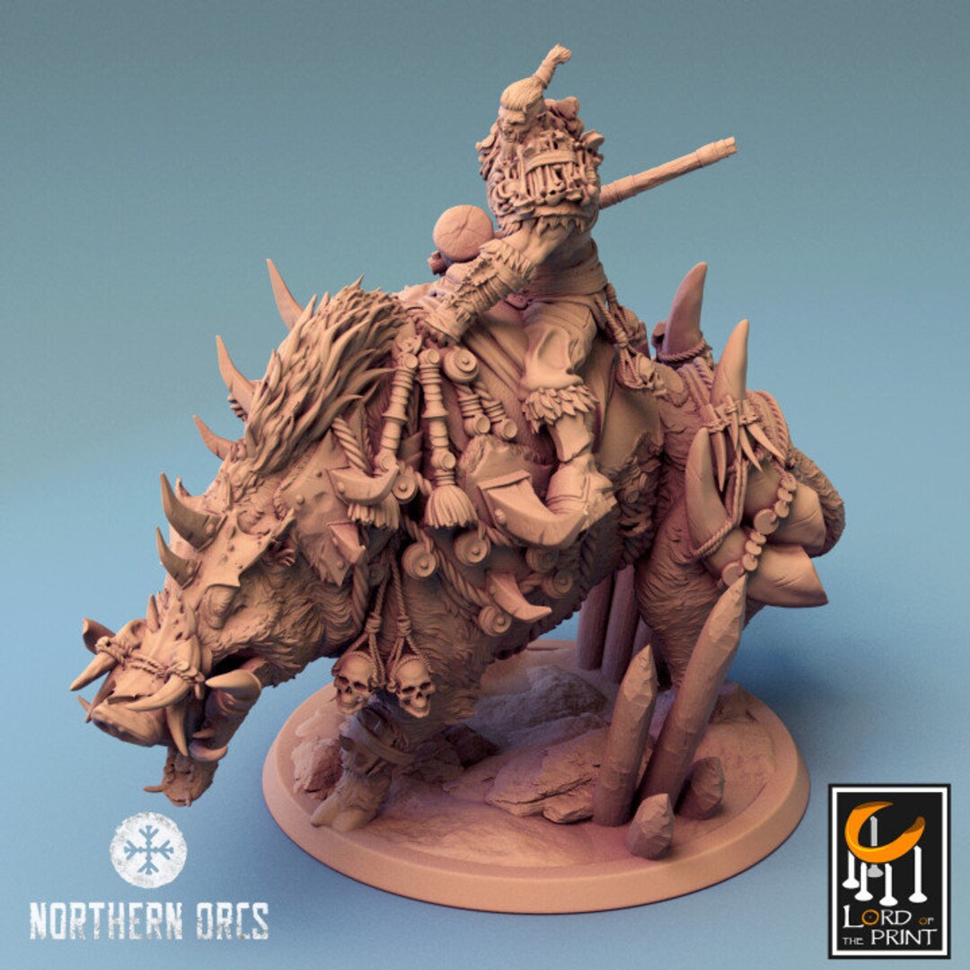 Boar Turn Northern Orcs by Lord of the Print Fantasy Dnd RPG Tabletop ...