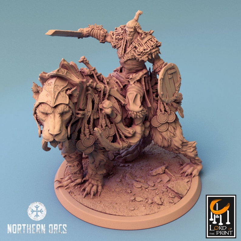 Saber-toothed Tiger Look Northern Orcs by Lord of the Print Fantasy Dnd ...