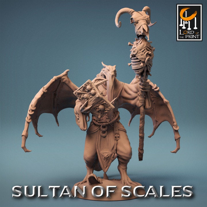 Dragonborn Necromancer Sultan of Scales by Lord of the Print fantasy ...