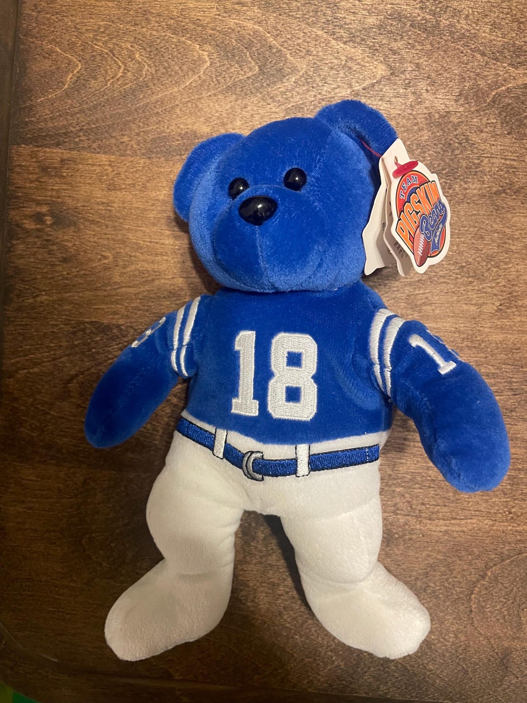 Authentic Team Beans Beanie Baby 1999, Colts Manning, P.E. Pellets ...