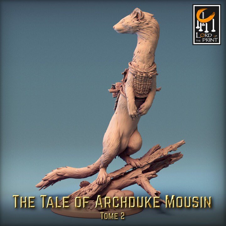 Mousin Weasel Stand the Tale of Archduke Mousin by Lord of the Print Fantasy Dnd RPG Tabletop ...