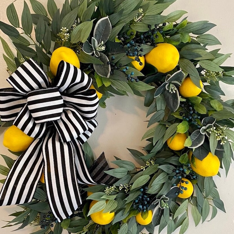 Lemon Wreath - Etsy