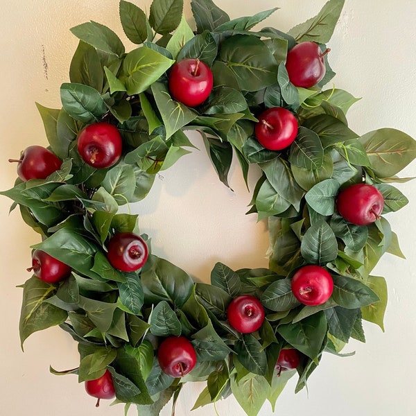Apple Wreath - Etsy