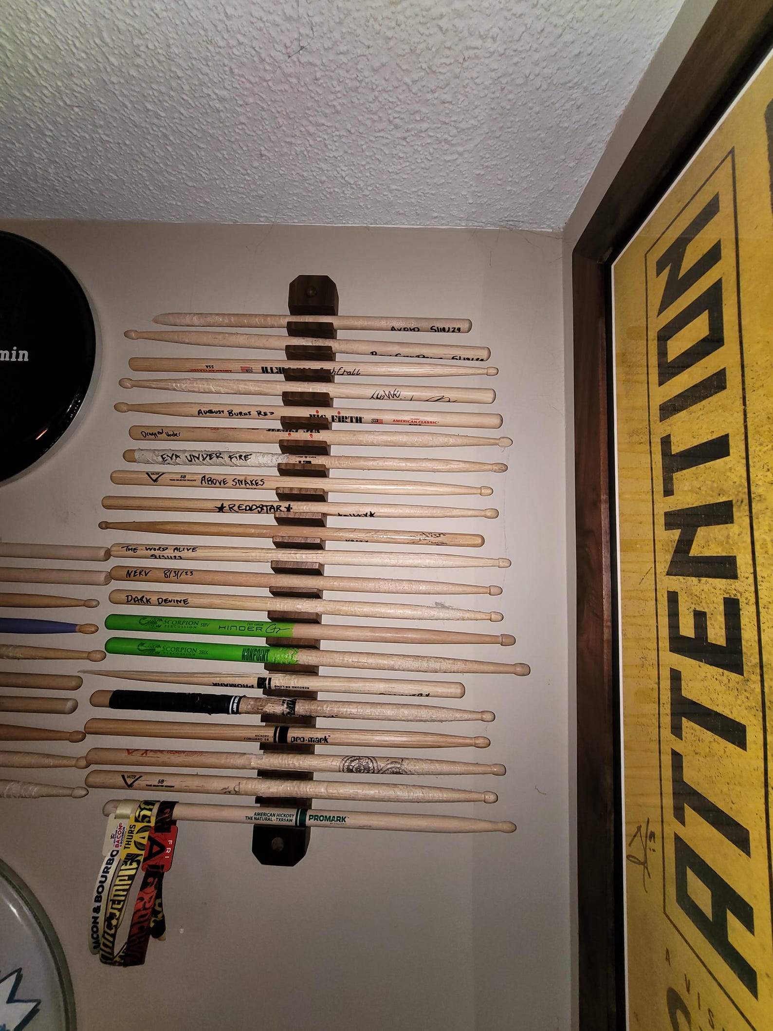 Drum Stick Wall Display - Etsy