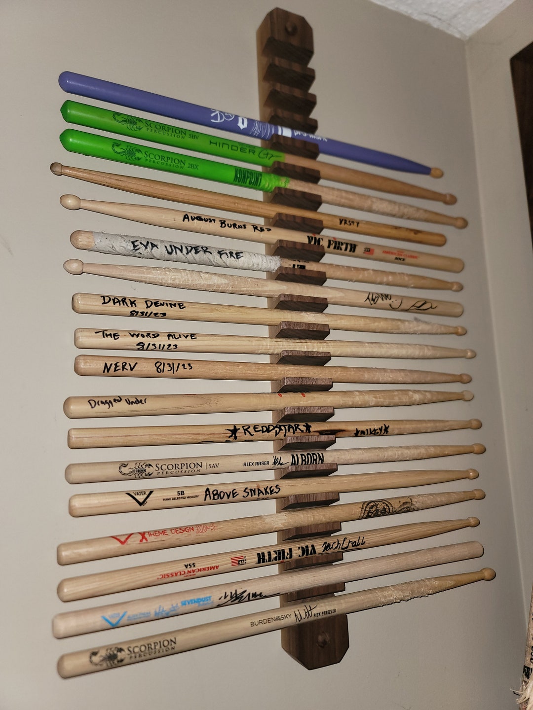 Drum Stick Wall Display - Etsy