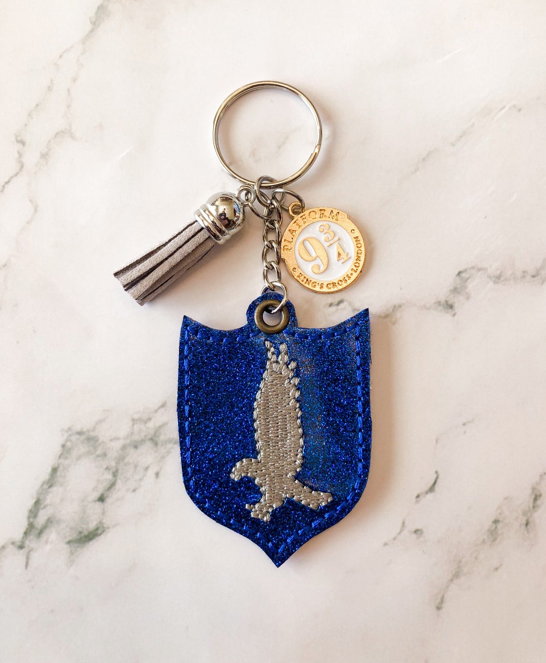 Embroidered Wizarding Keychain - Etsy